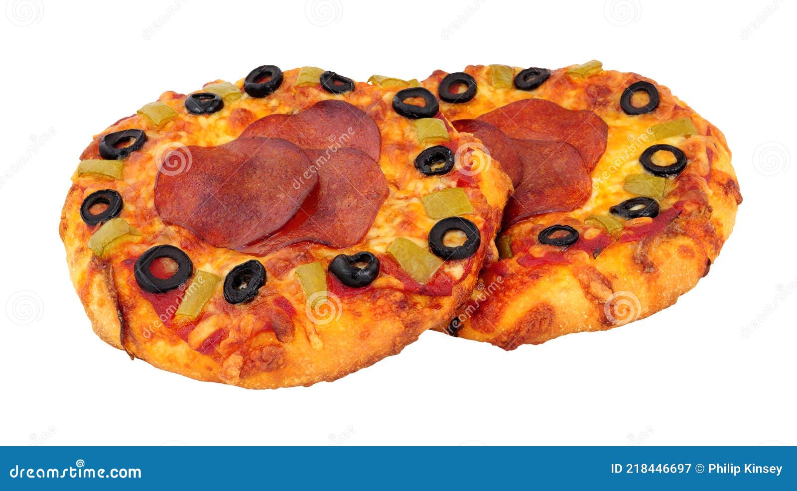 Small Pepperoni Flatbread Pizza Stock Image - Image of peppery, round ...