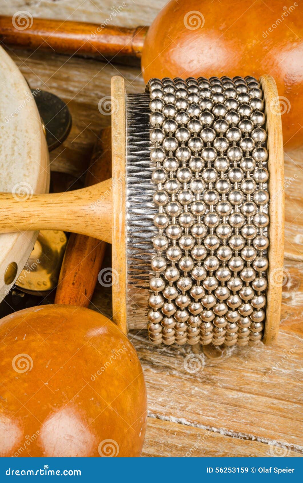 Small Percussion Instruments Stock Image - Image of tambourine ...