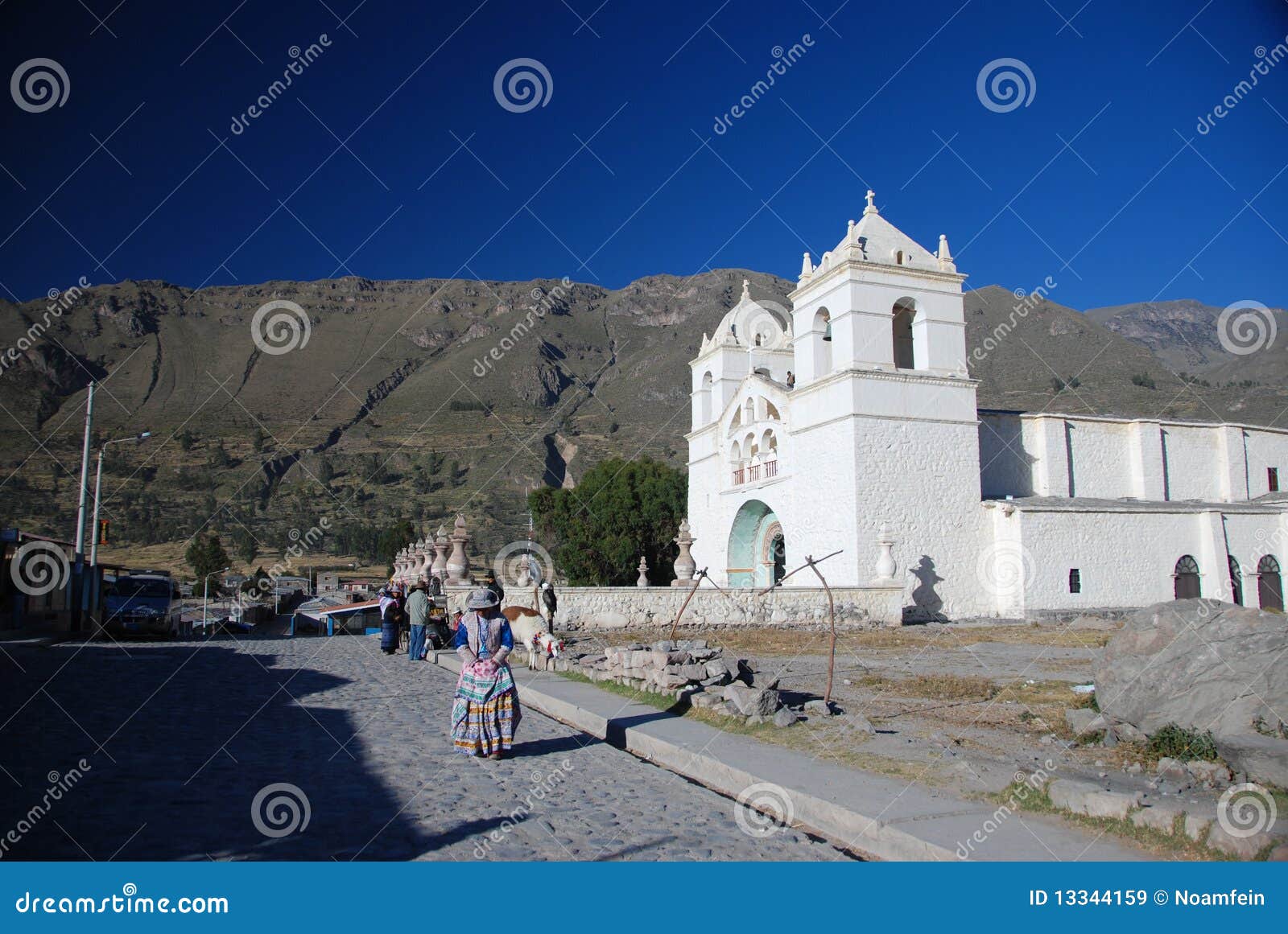 Small Peruvian town stock image. Image of historic, hill - 13344159