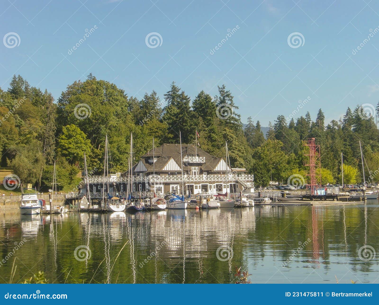 Small Picturesque House by the Sea Stock Image - Image of water, ship ...