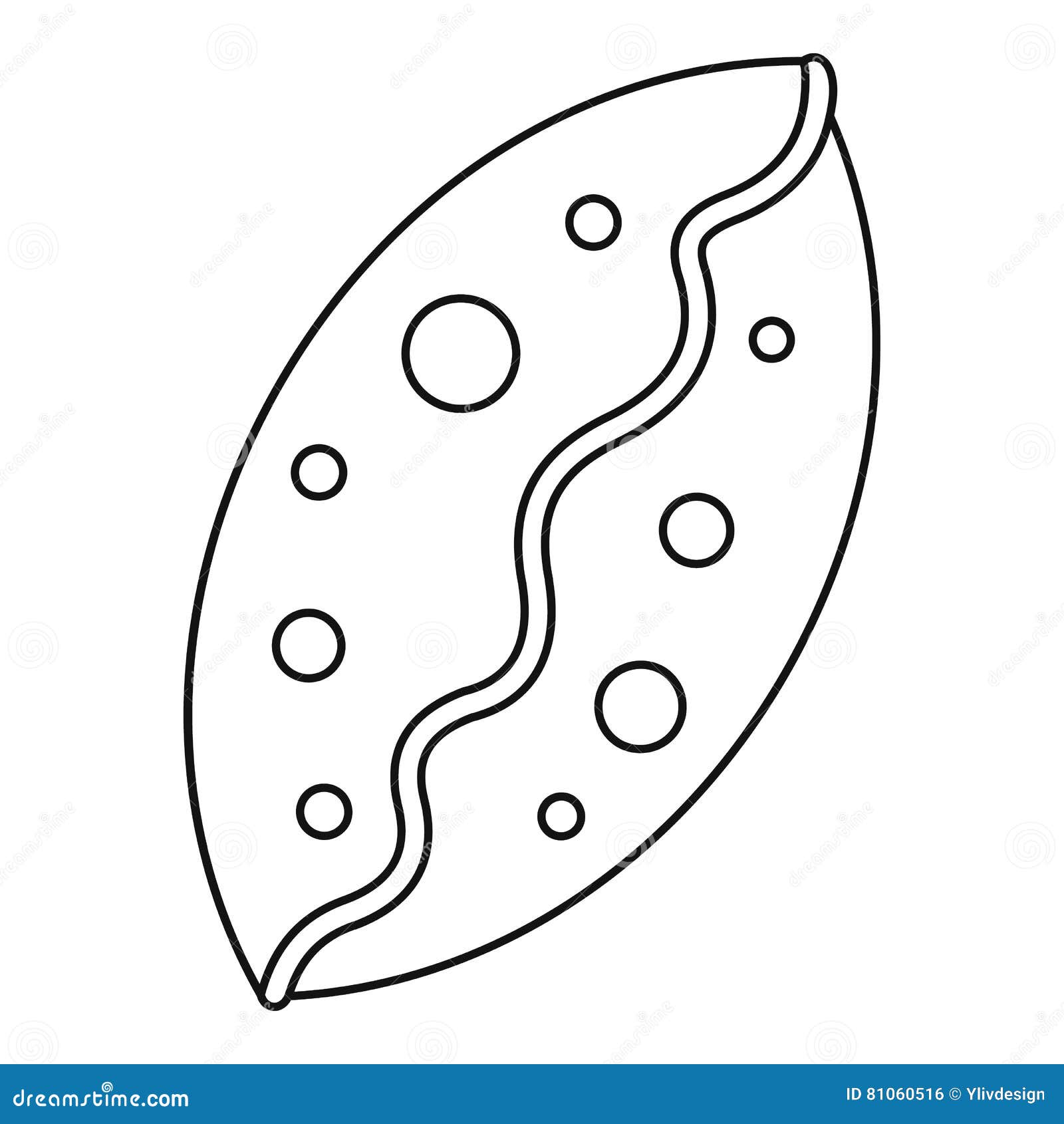 Small Pie Icon, Outline Style Stock Vector - Illustration of eating ...