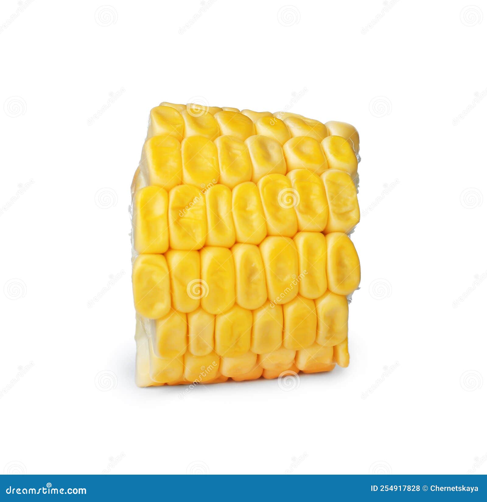 Small Piece of Corncob on White Background Stock Photo - Image of ...