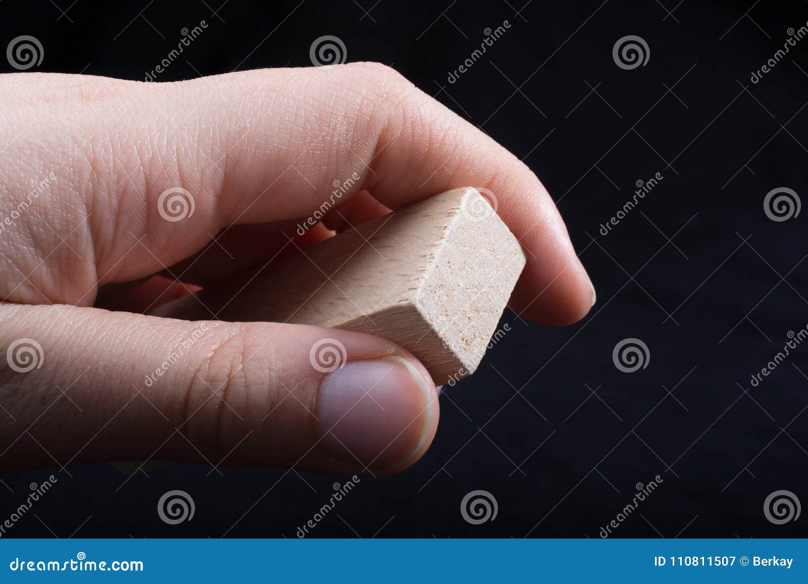 Small Piece of Cut Wood in Hand Stock Image - Image of stack, lumber ...