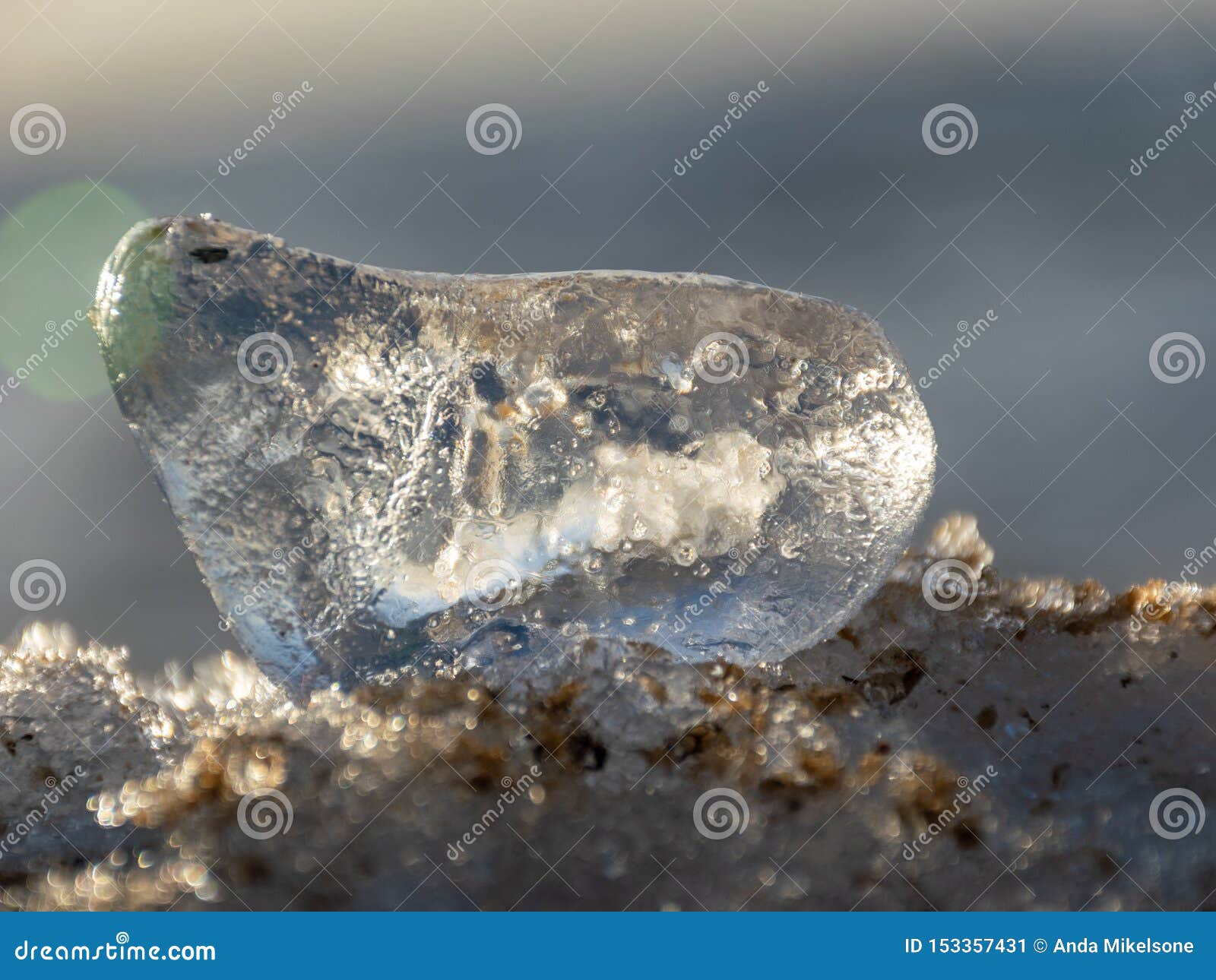 A small piece of ice stock image. Image of gray, piece - 153357431