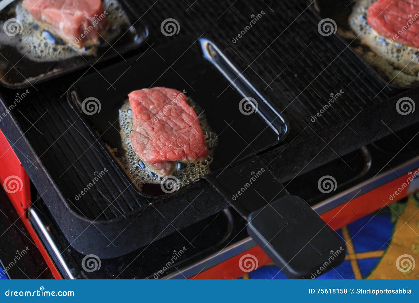 Small piece of meat stock photo. Image of grill, hamburger - 75618158