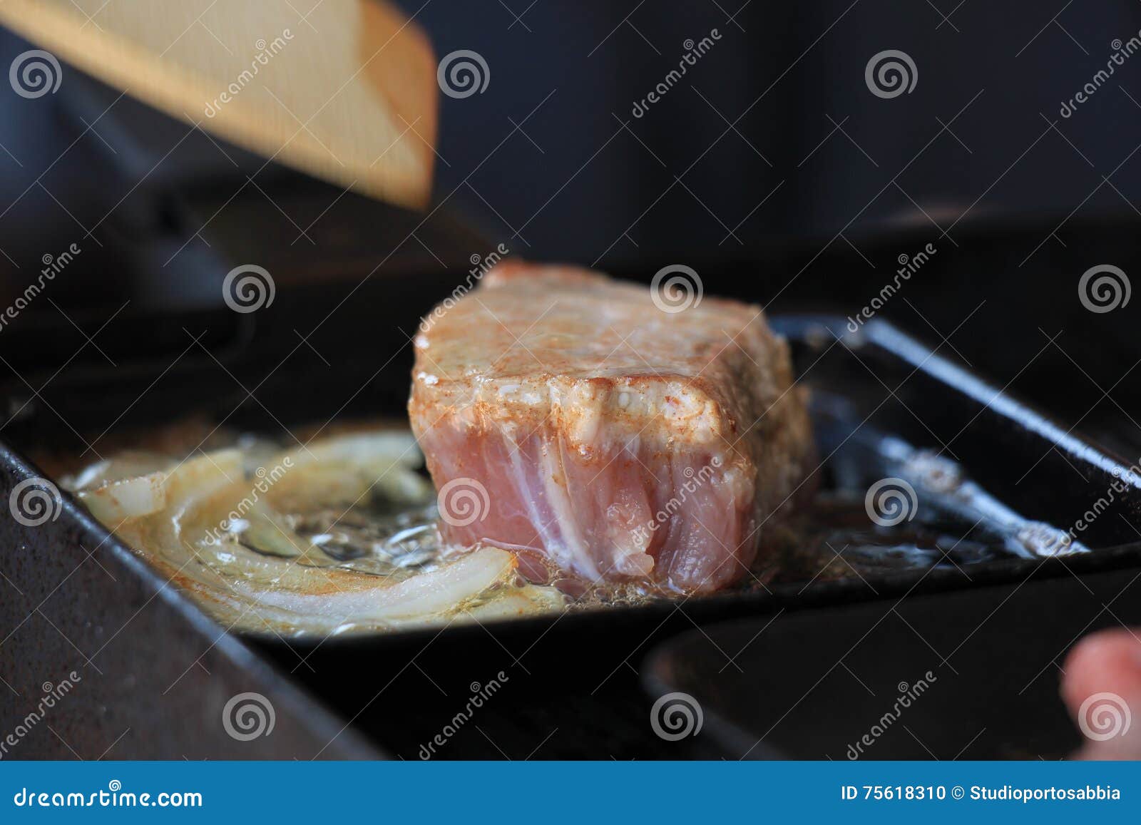 Small piece of meat stock photo. Image of steak, raclette - 75618310