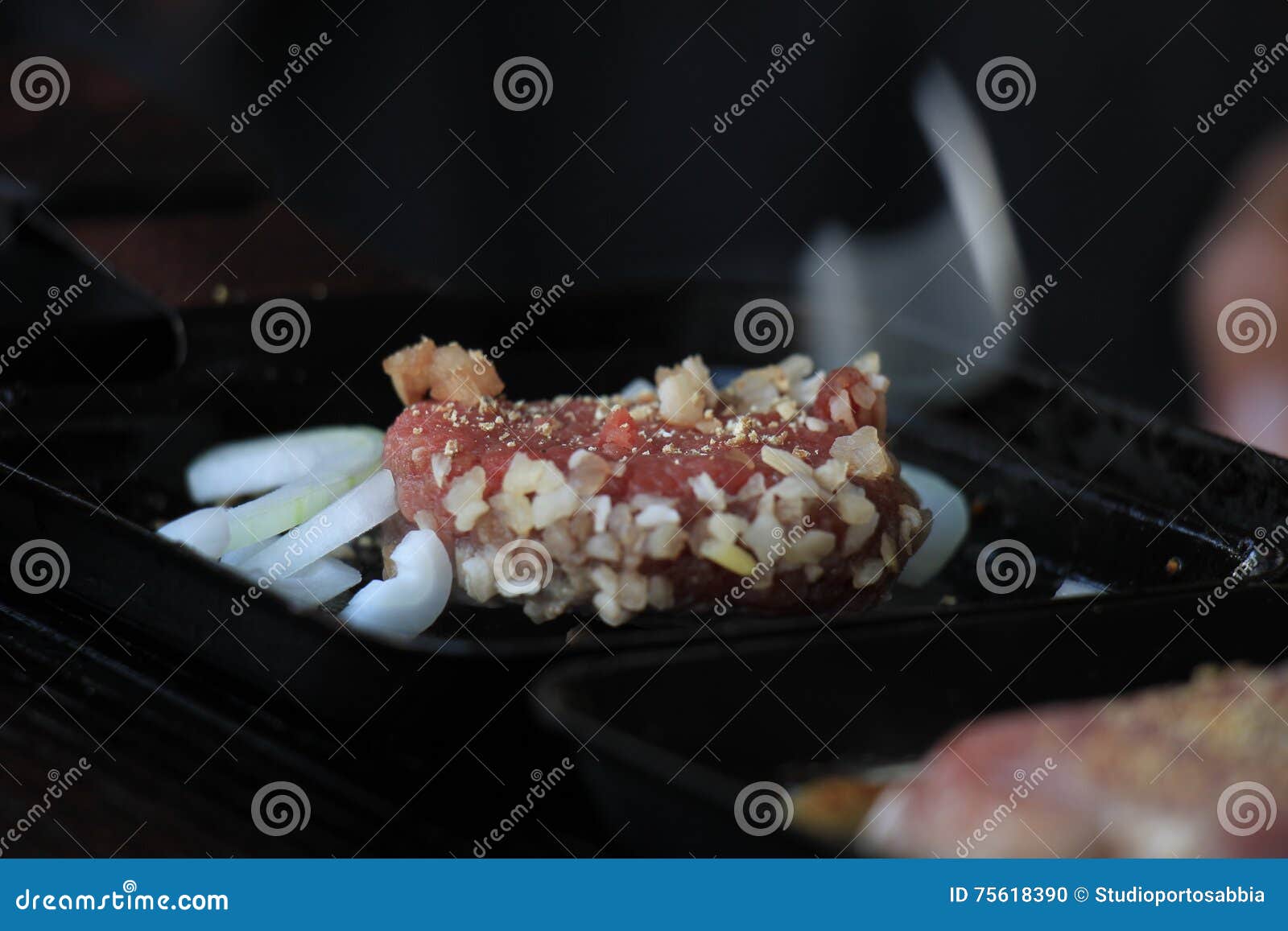 Small piece of meat stock photo. Image of meat, steak - 75618390