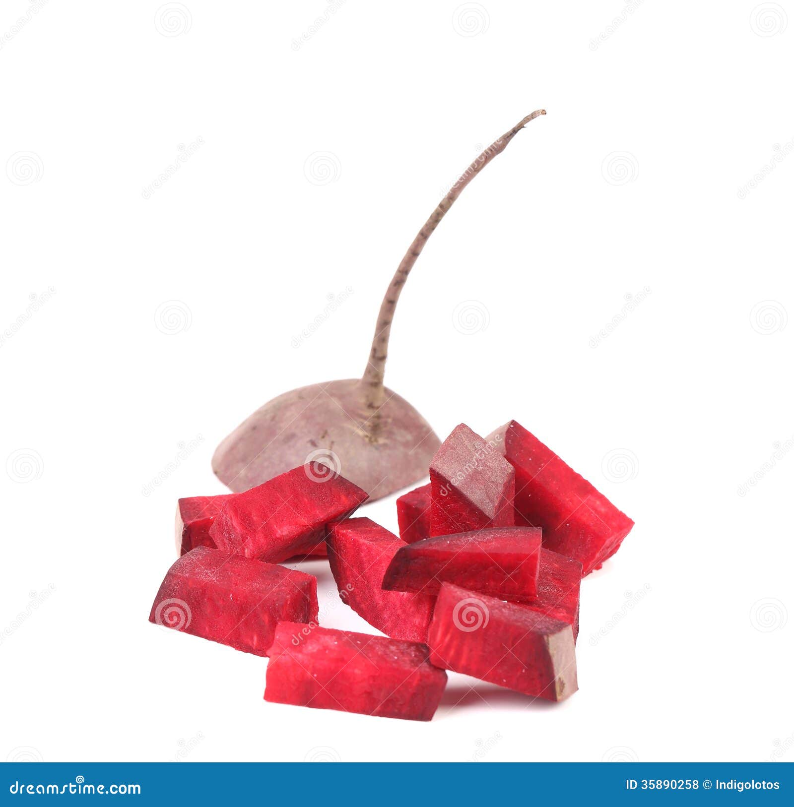 Small pieces of beetroot. stock photo. Image of vitamins - 35890258