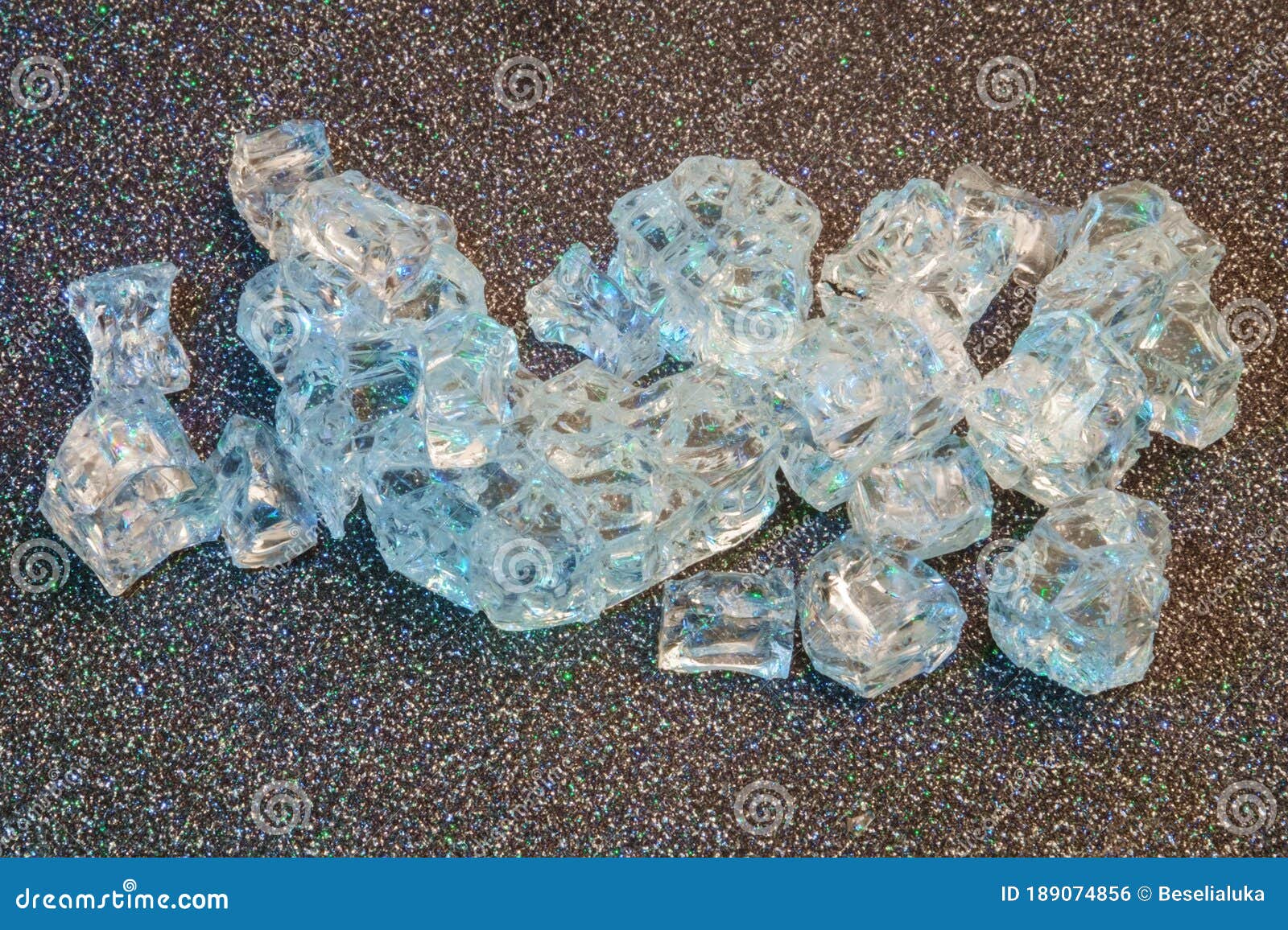 Small Pieces of Broken Glass or Crystal Stock Photo - Image of business ...
