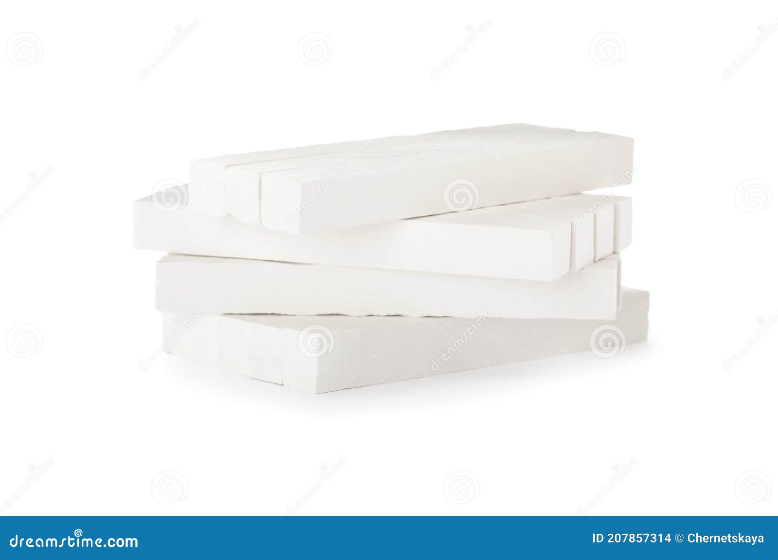 Small Pieces of Chalk on White Stock Photo - Image of academic, hobby ...