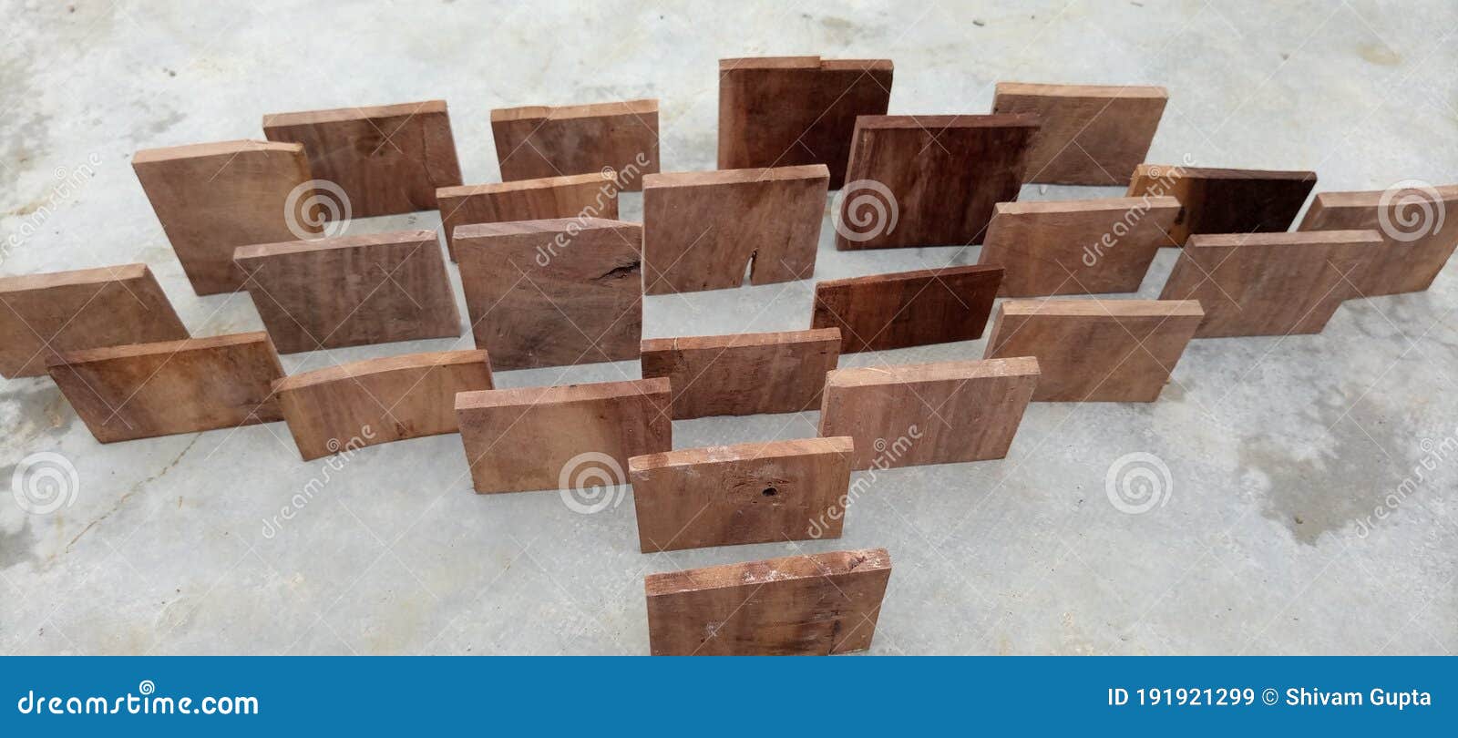 Small Pieces of Woods that is in Square or are Rectangular Shape is ...