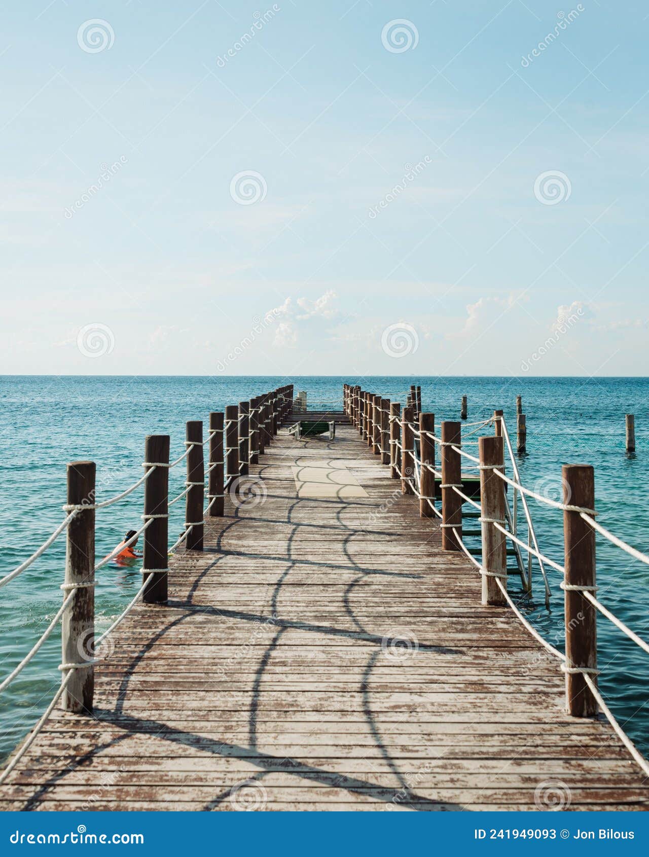 Small Pier in Cozumel, Mexico Stock Image - Image of vacation, nature ...