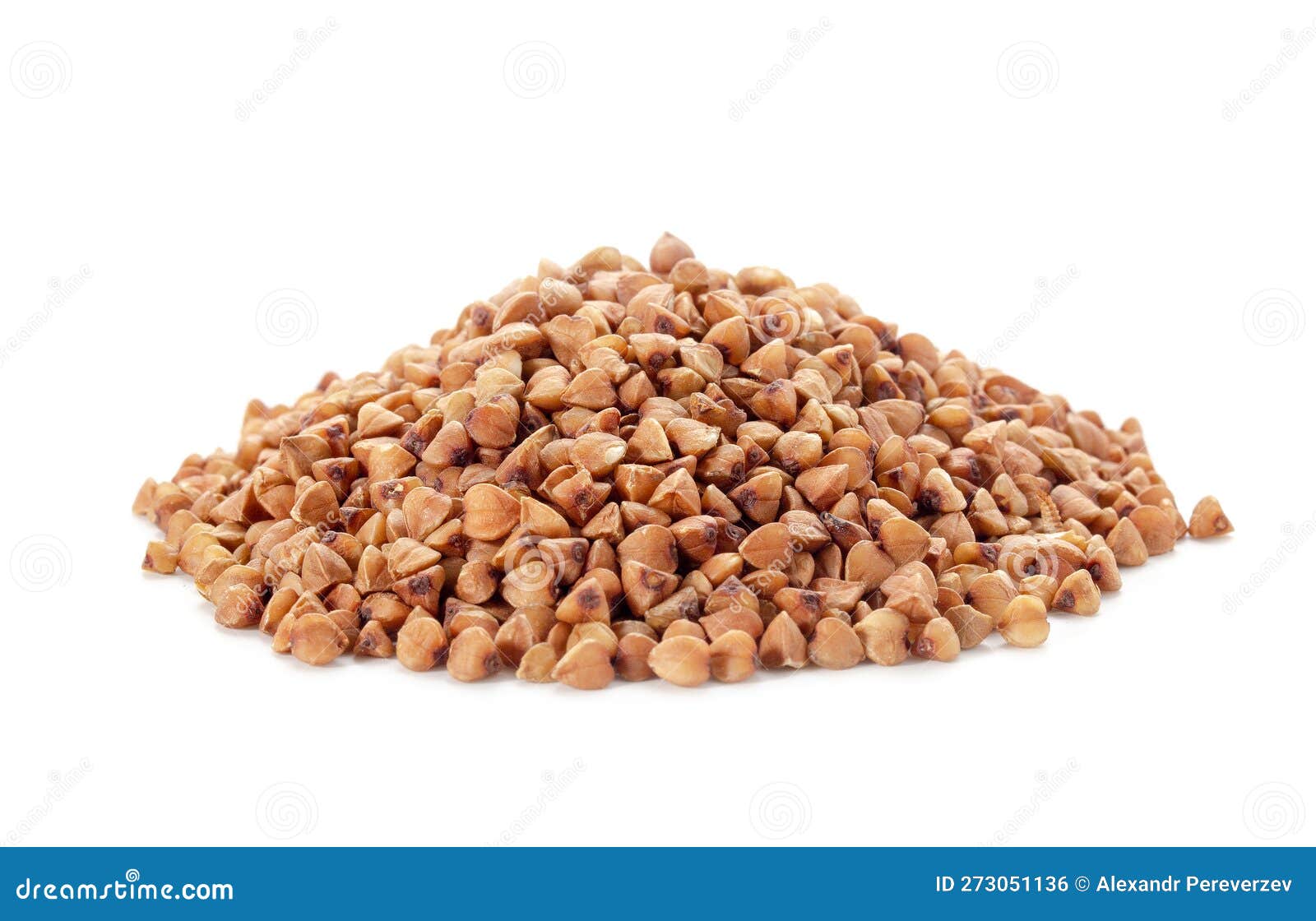 A Small Pile of Buckwheat Grains on a White Background Stock Photo ...