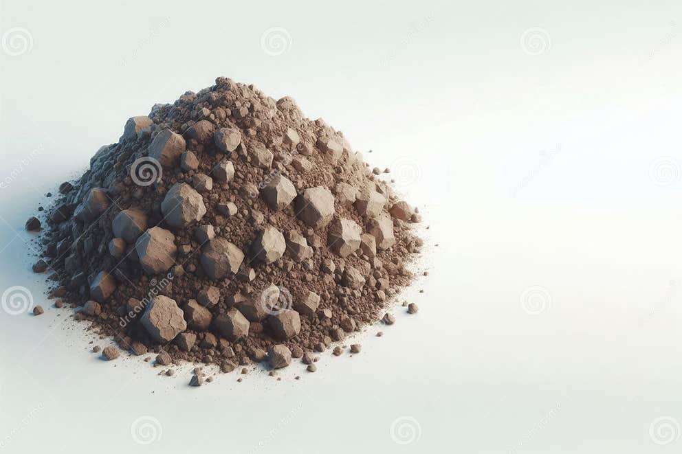 A Small Pile of Earth. Space for Text. Stock Image - Image of growth ...
