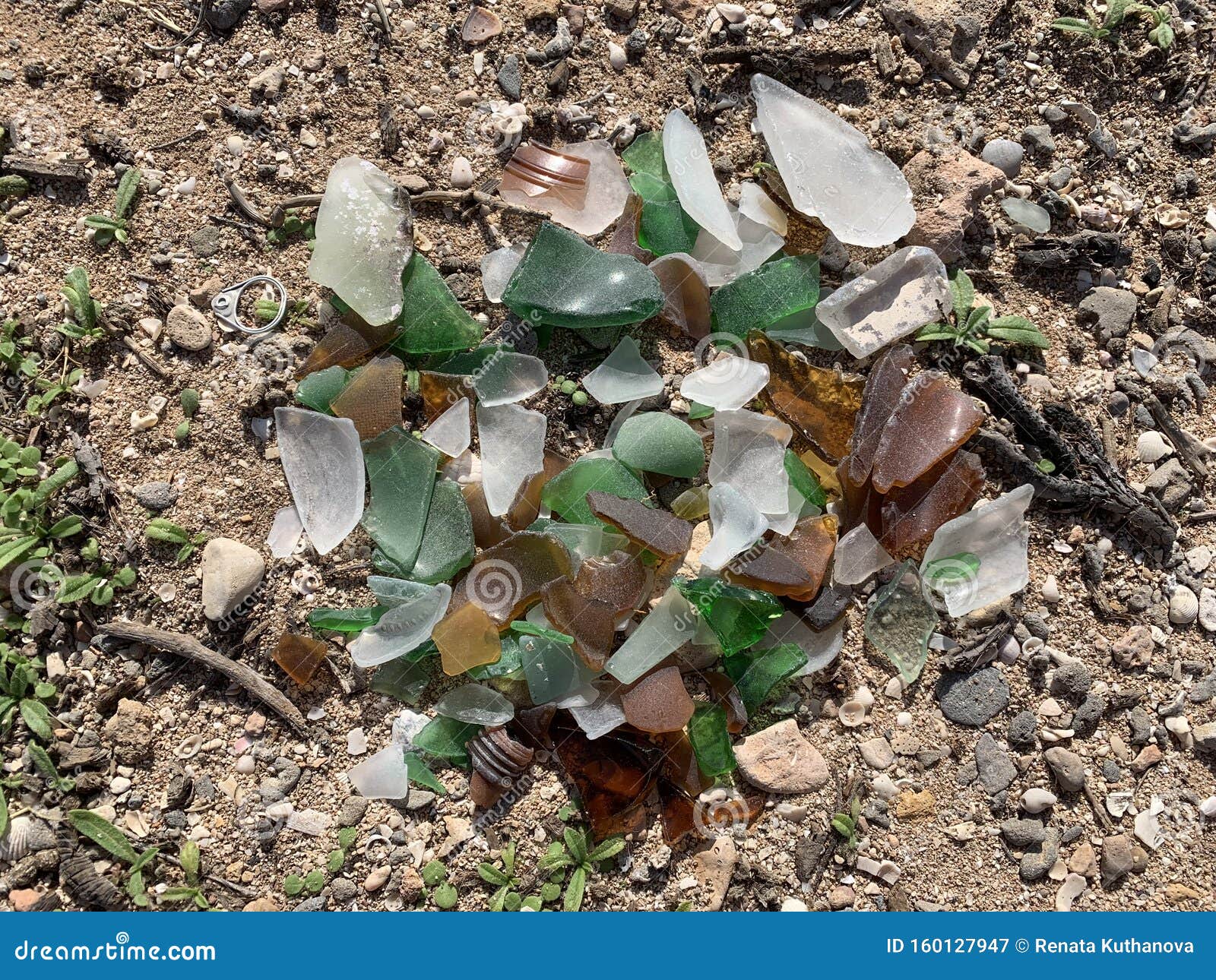 Glass splinters stock image. Image of ecology, trash - 160127947