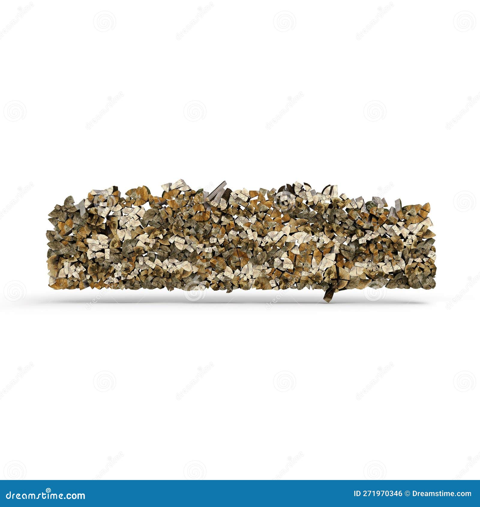 Small Pile Of Rubble And Rocks - Side View - Isolated On White ...