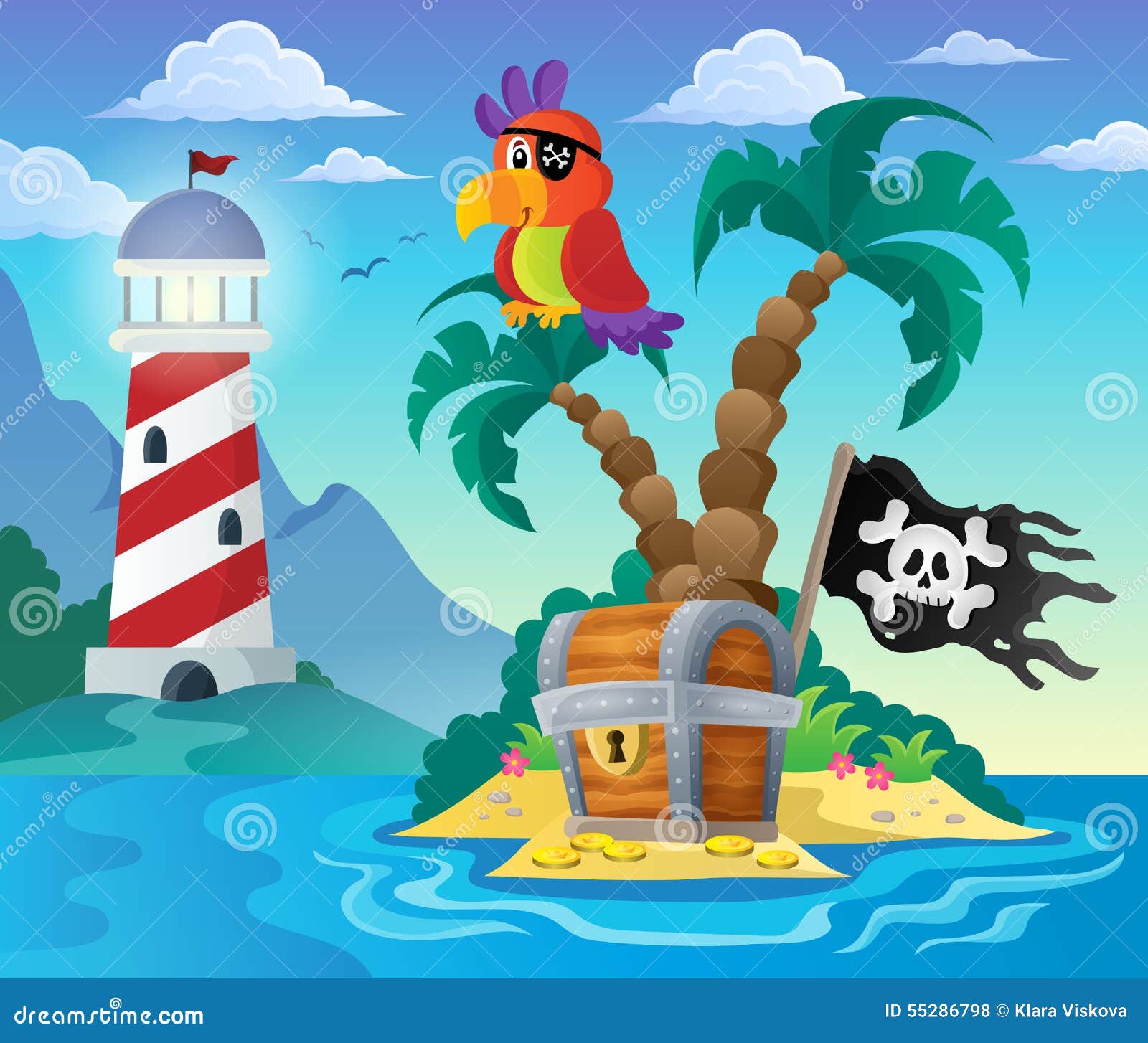 Pirate Island Map Royalty-Free Stock Photo | CartoonDealer.com #81400983
