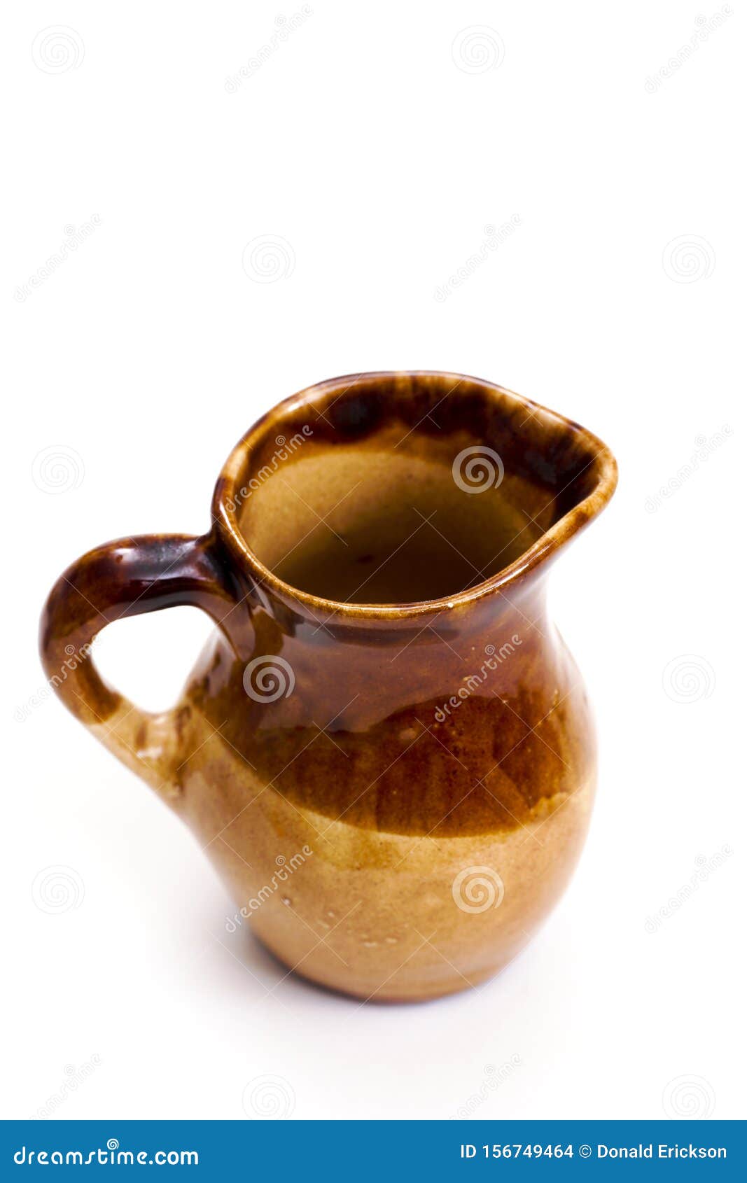 Small Pitcher, Isolated on White Stock Photo - Image of contemporary ...