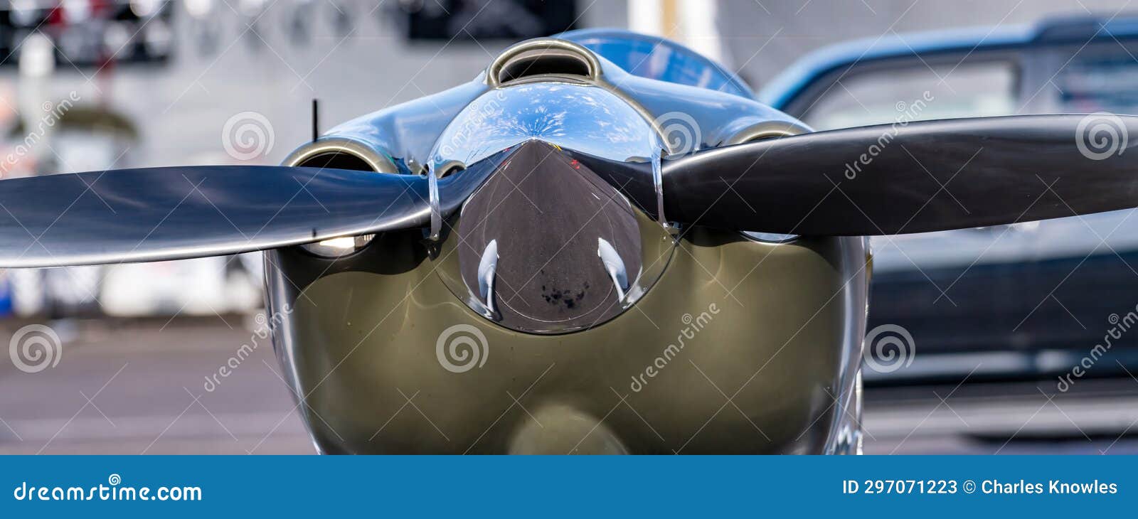 Small Pivot Airplane Propeller Close Up Stock Image - Image of ...