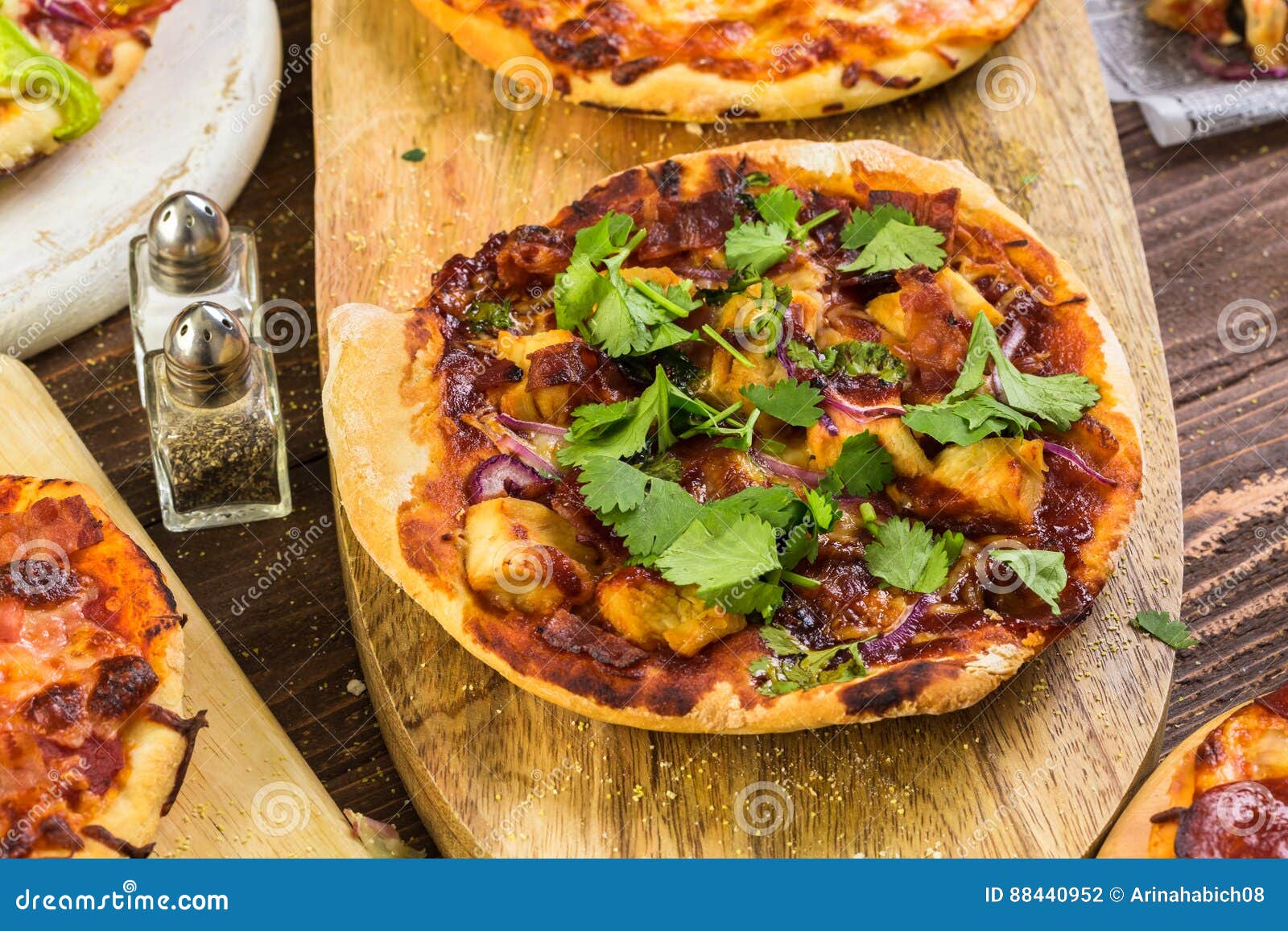 Small pizzas stock photo. Image of high, pizza, mini - 88440952