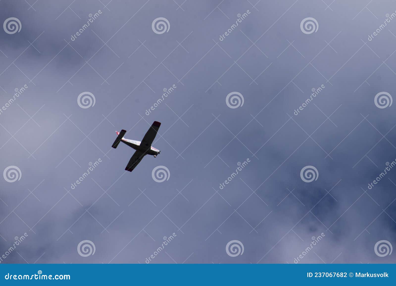 Smal plane in the sky stock photo. Image of aerobatics - 237067682