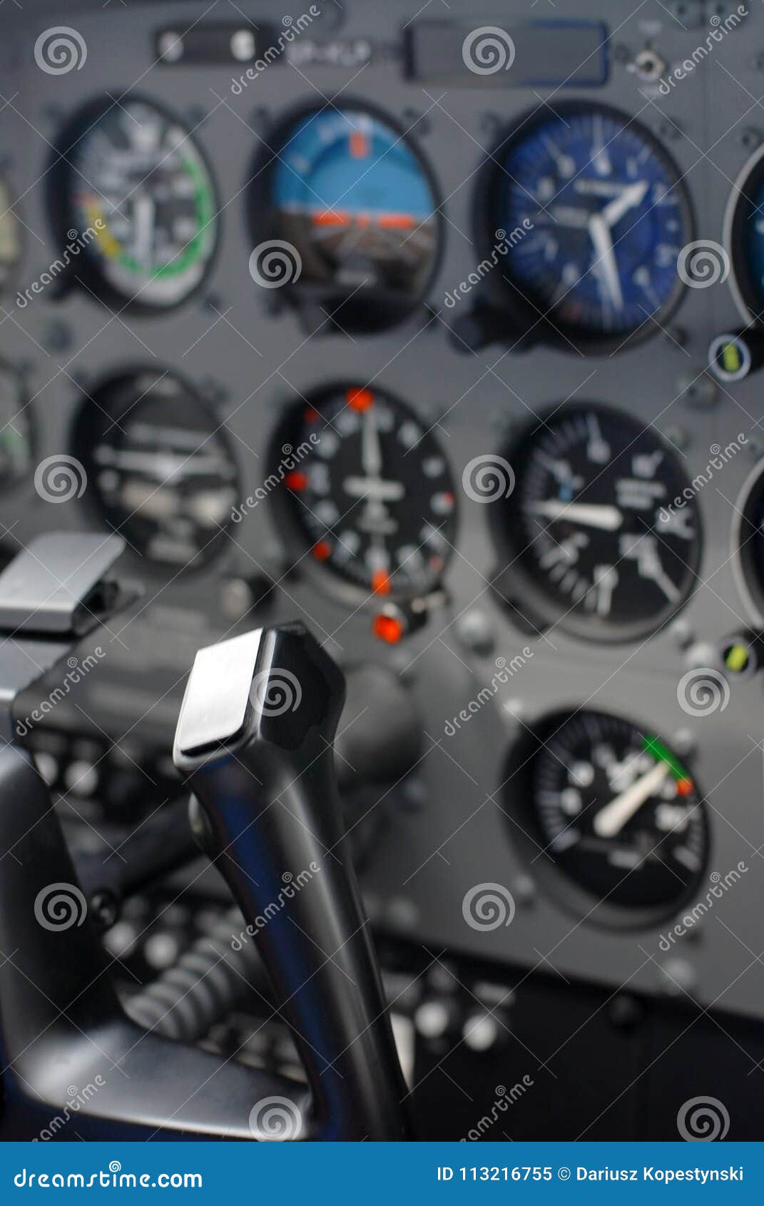Small plane cockpit stock image. Image of instruments - 113216755