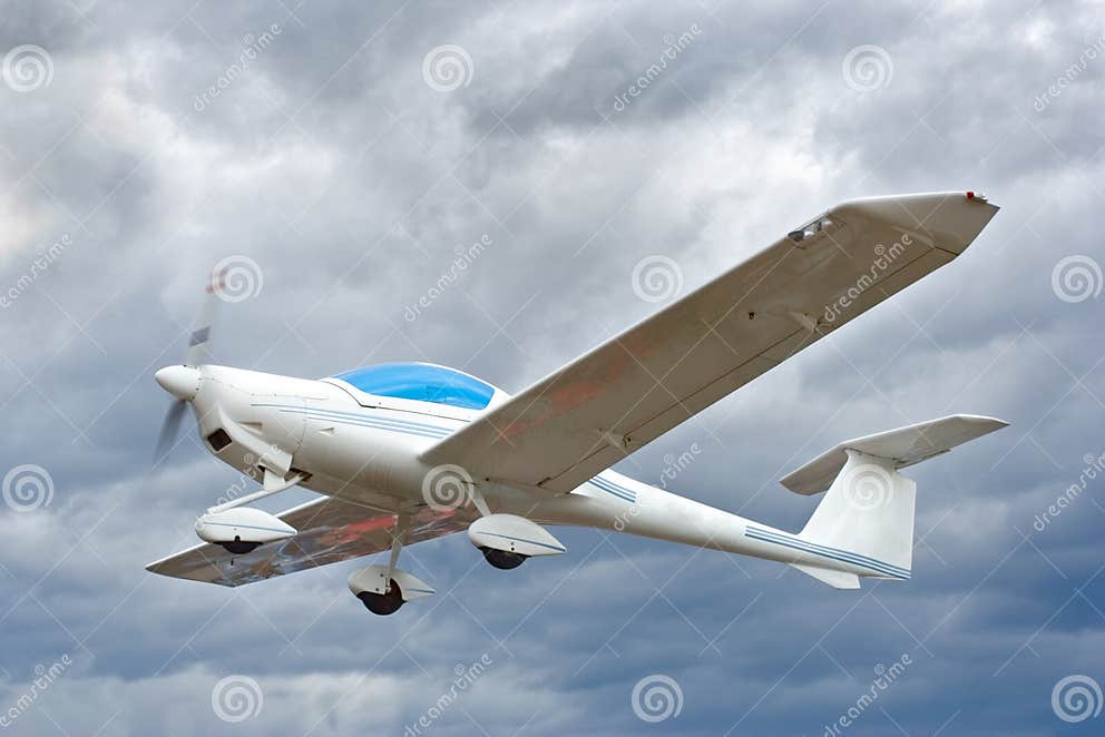 Small plane in flight stock photo. Image of small, outdoor - 2466862