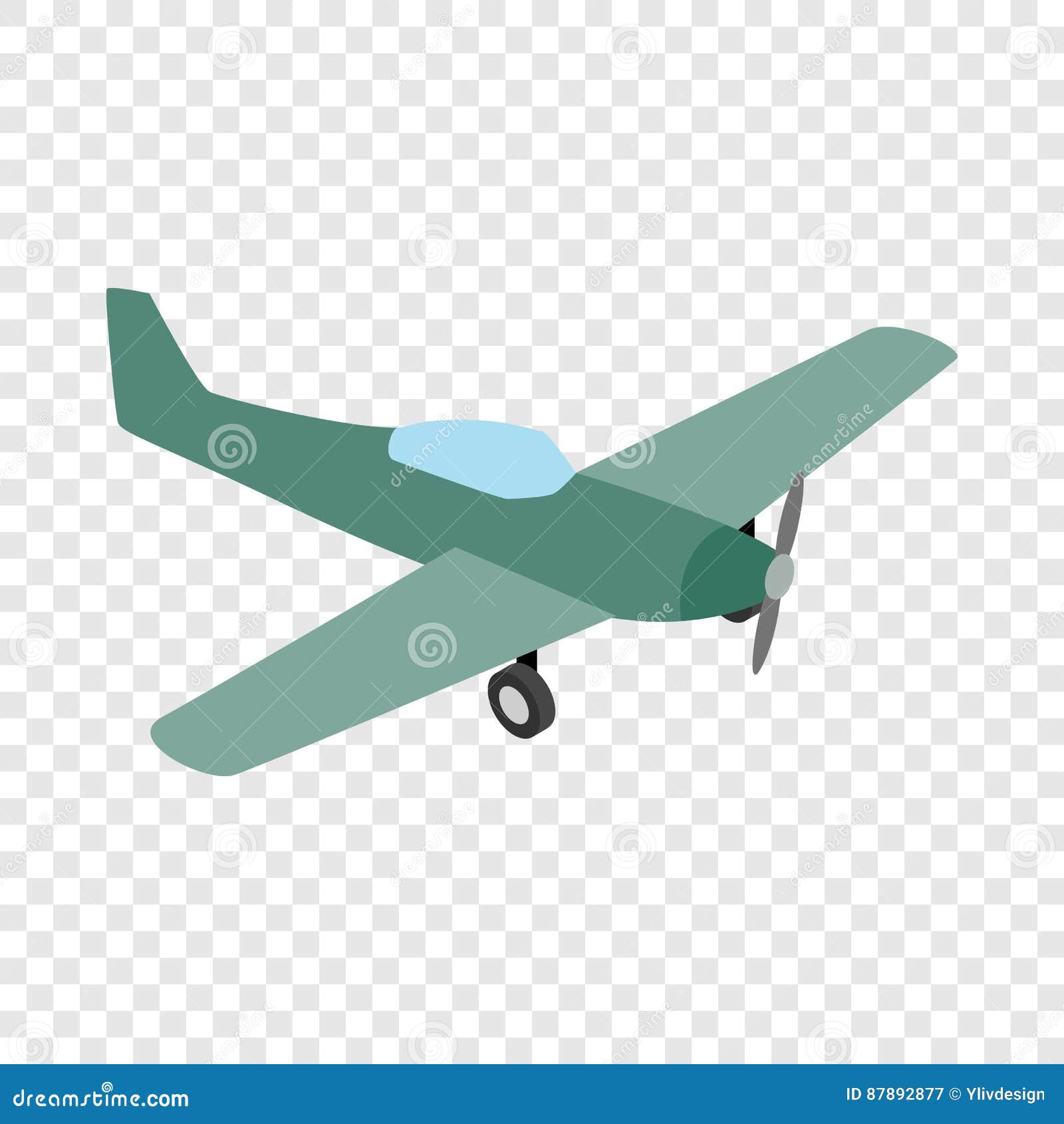 Small plane isometric icon stock vector. Illustration of passenger ...