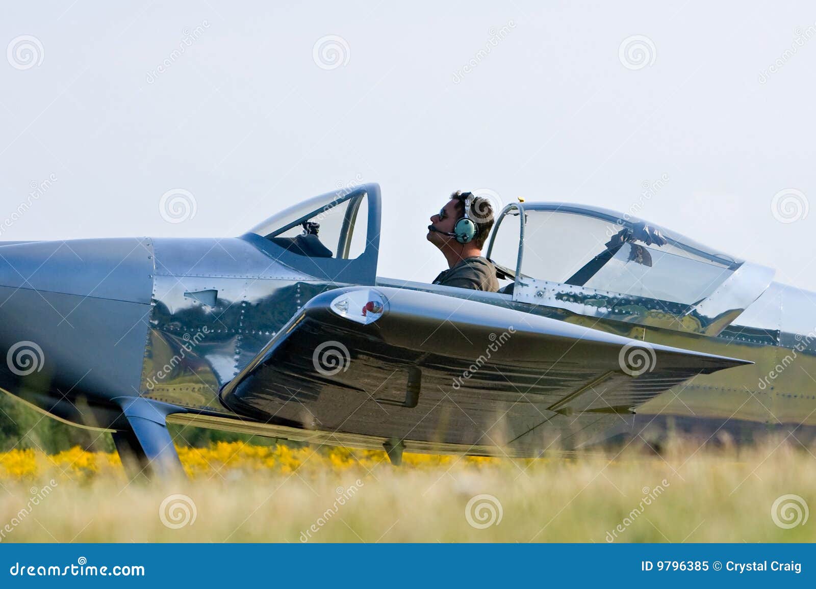 Small Plane Pilot stock image. Image of alternative, travel - 9796385