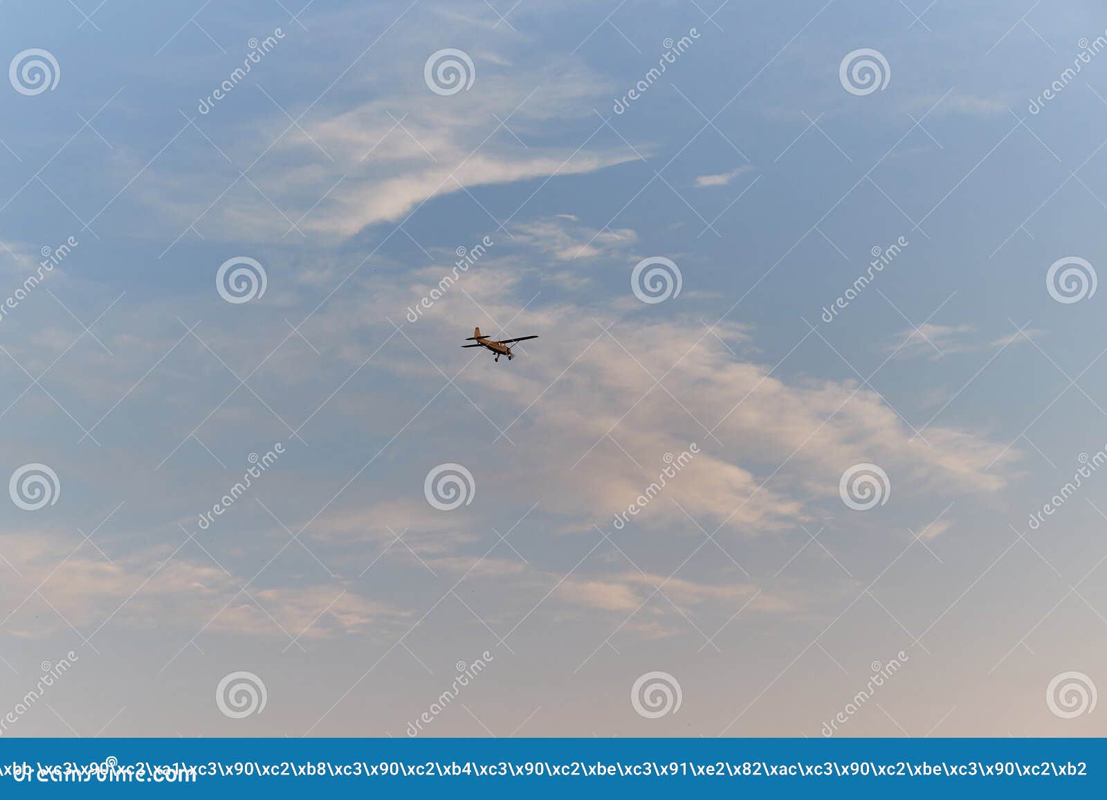 Small plane in the sky stock photo. Image of airways - 162369846