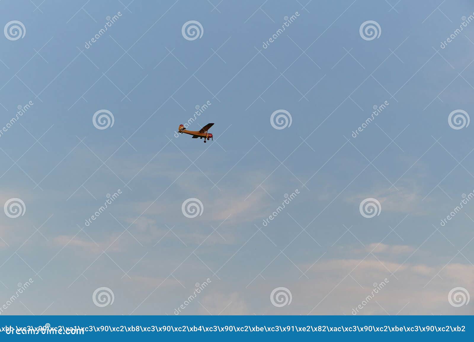 Small plane in the sky stock photo. Image of aviation - 162369860