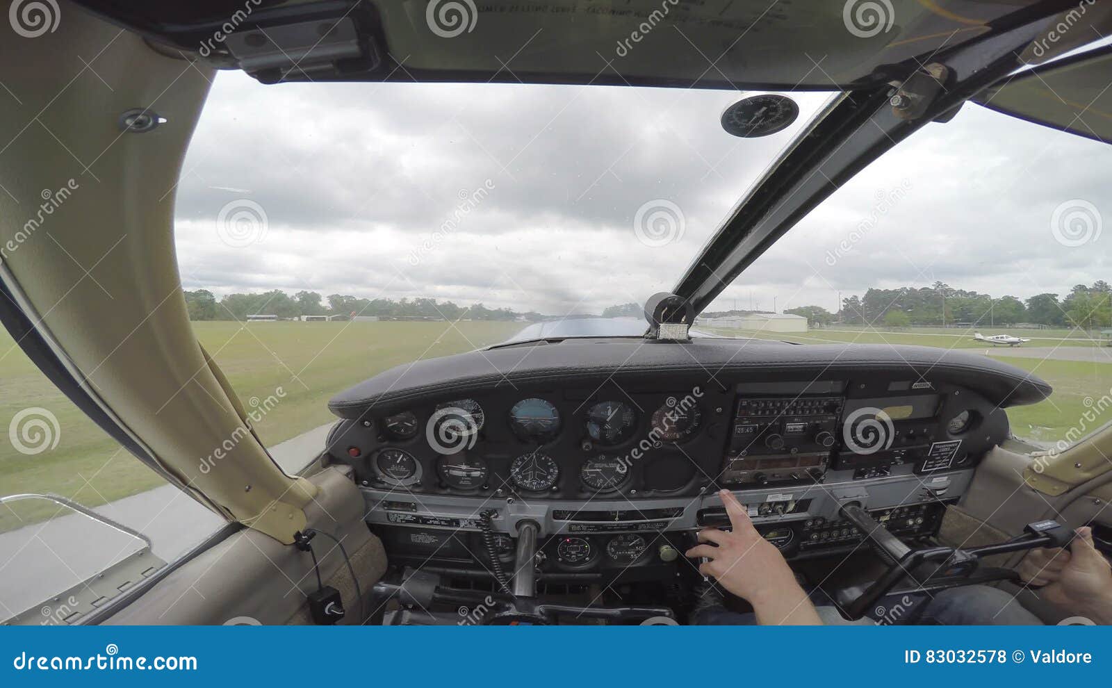 Small Plane Taking Off from Cockpit Stock Footage - Video of aviation ...