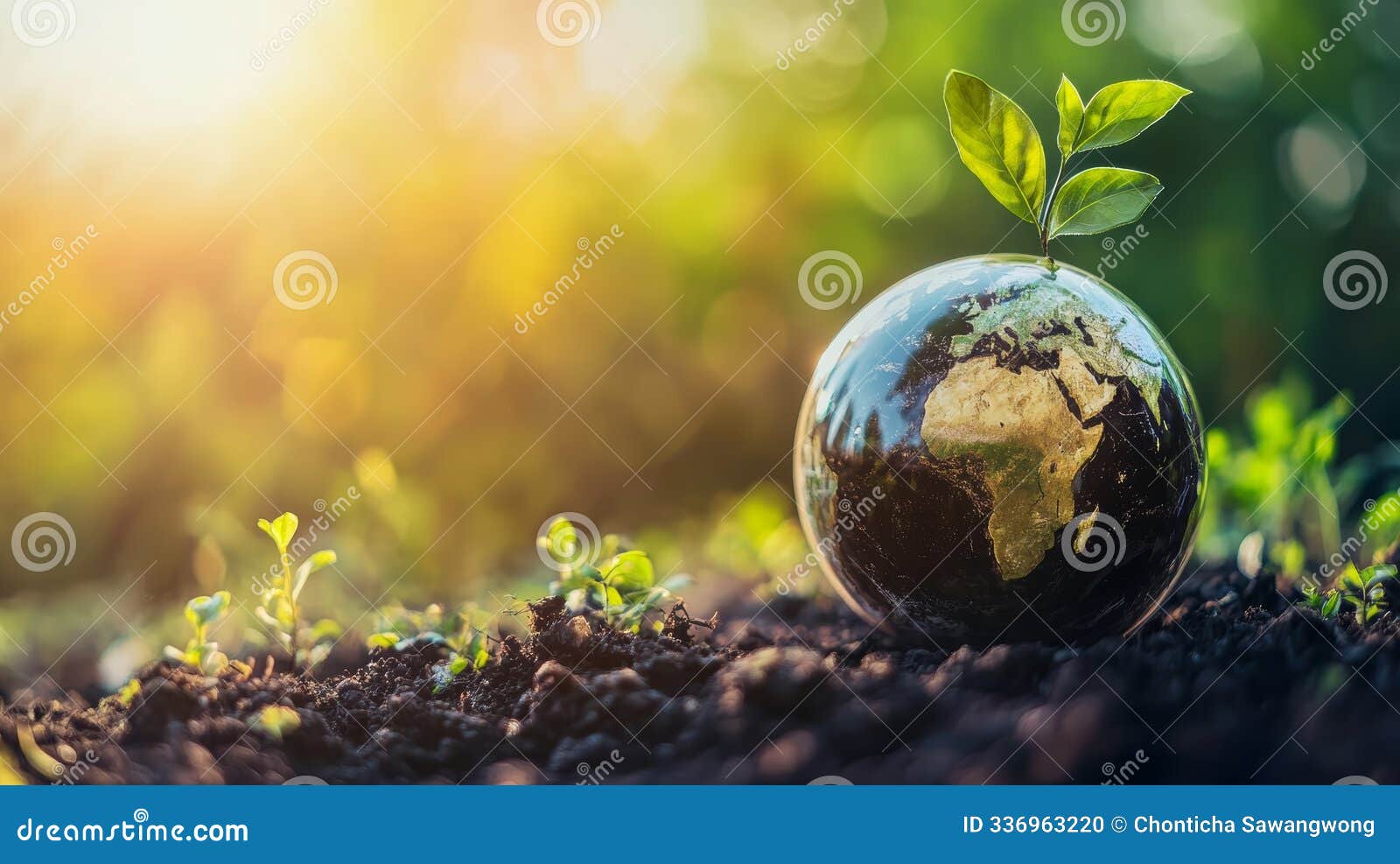 Growing A Greener Future: Hand Holding Young Plant On Earth Day With AI ...