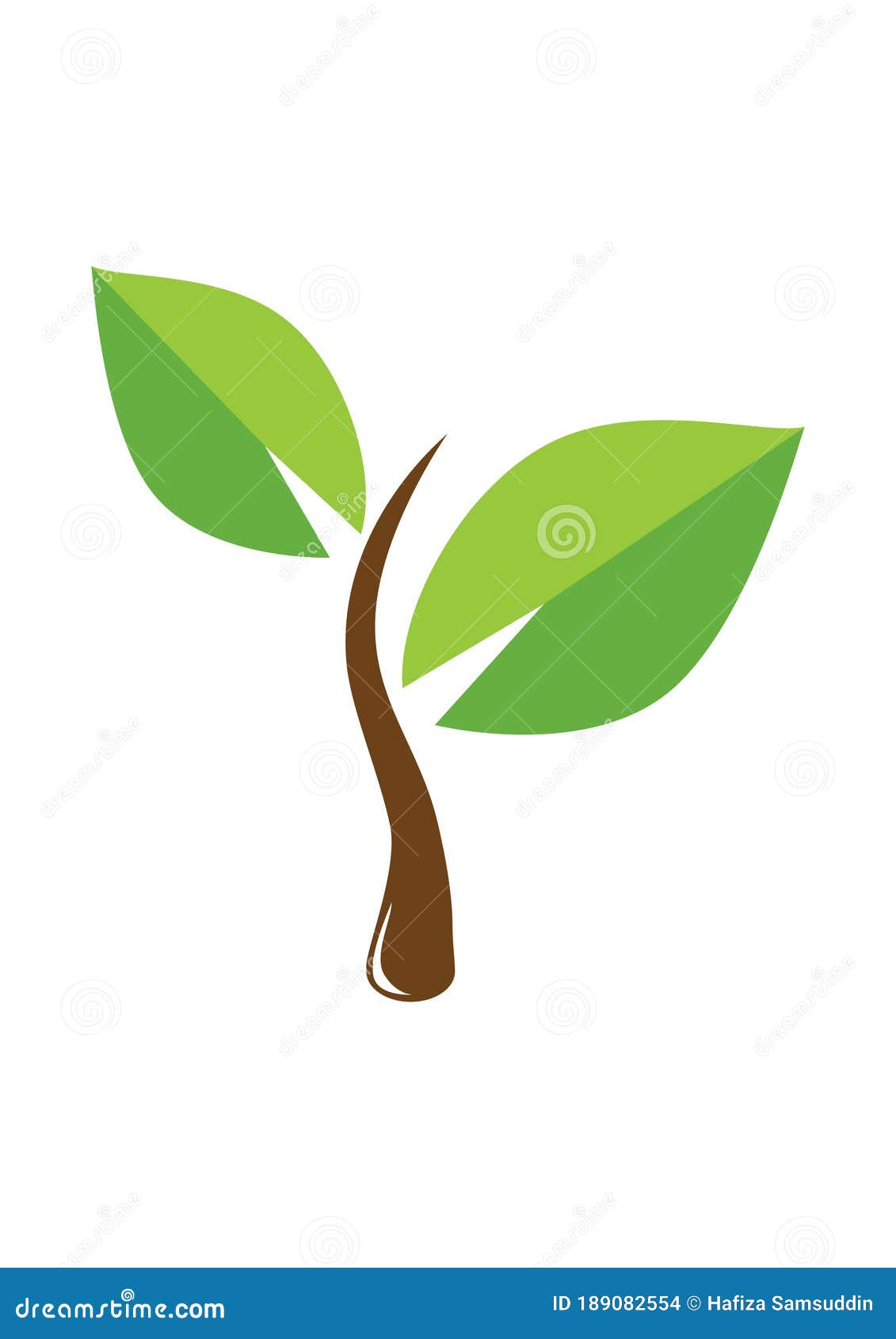 Small Plant. Vector Illustration Decorative Design Stock Vector ...