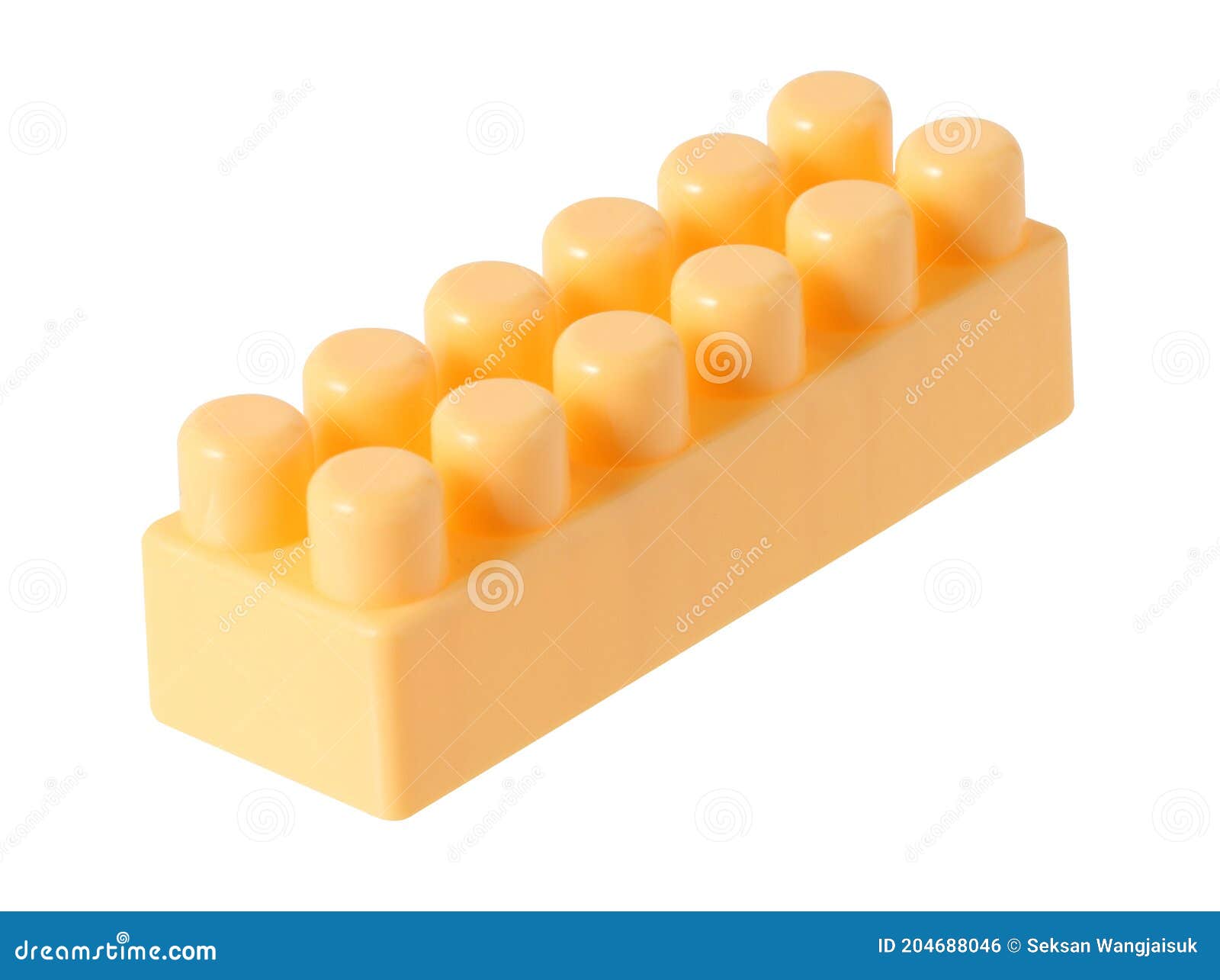 Small Plastic Building Blocks on White Background Stock Photo - Image ...