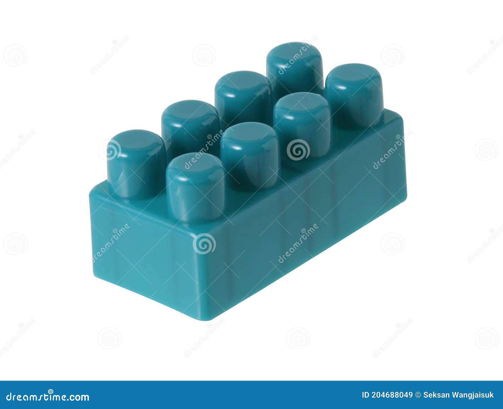 Small Plastic Building Blocks on White Background Stock Image - Image ...