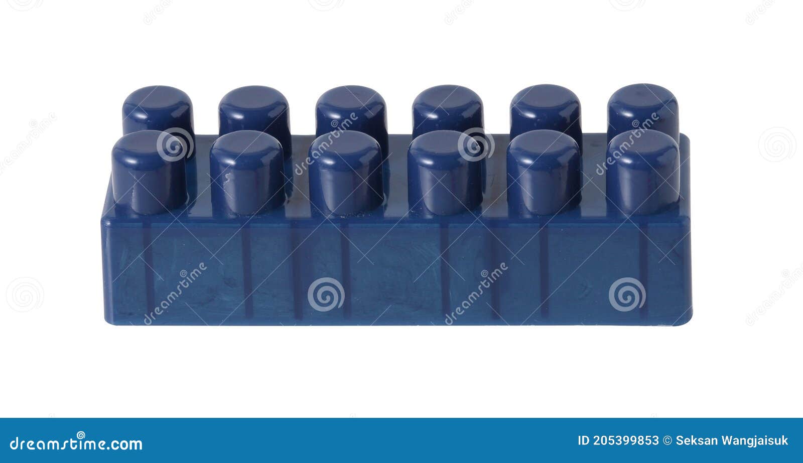 Small Plastic Building Blocks on White Background Stock Image - Image ...