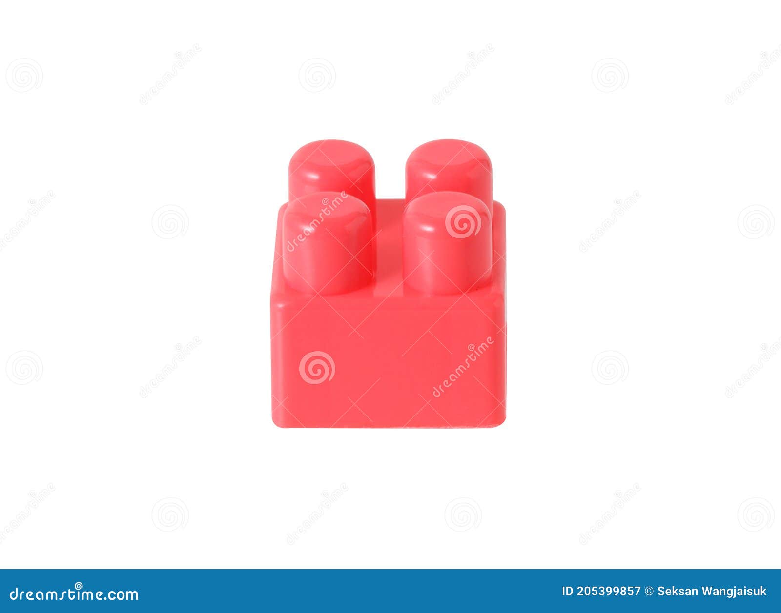 Small Plastic Building Blocks on White Background Stock Image - Image ...
