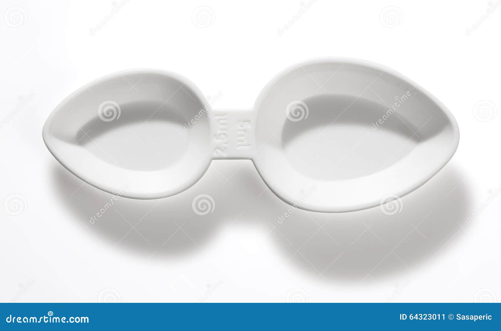 Small Plastic Drug Dosing Spoon Isolated with Clipping Path Stock Image ...