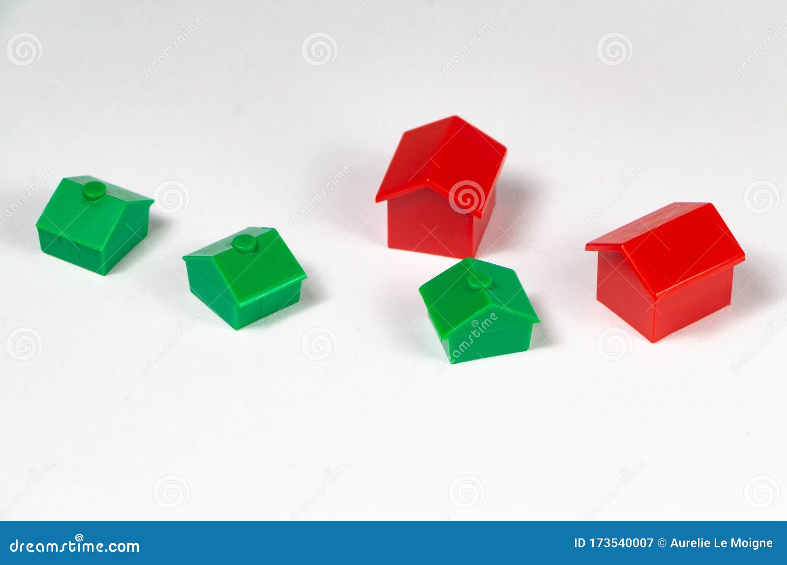 Row Of Plastic Houses Royalty-Free Stock Photography | CartoonDealer ...