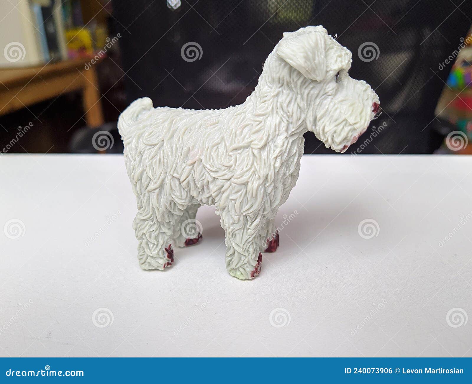 Small and Plastic Toy in the Shape of a Dog. Stock Photo - Image of ...