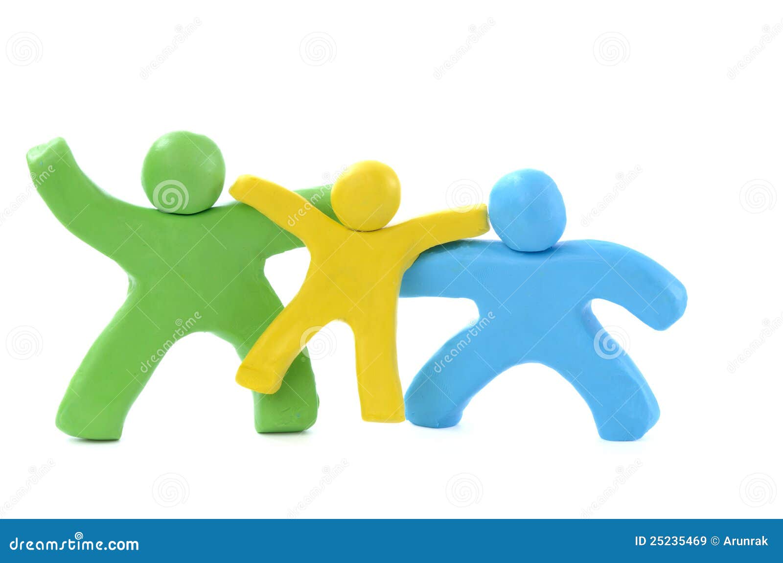 Small Plasticine People - the Happy Family Stock Image - Image of happy ...