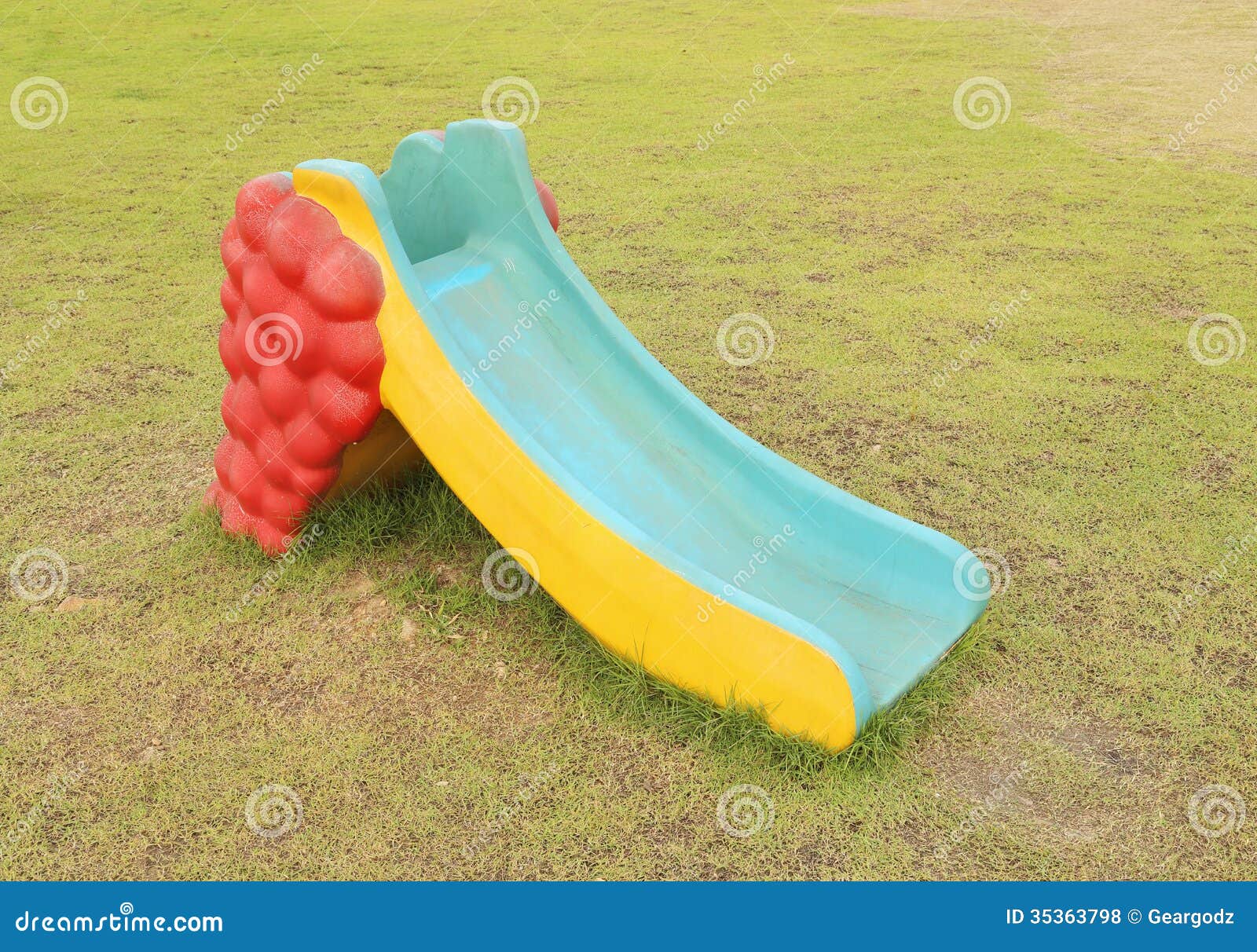 Small playground slider stock photo. Image of field, garden - 35363798