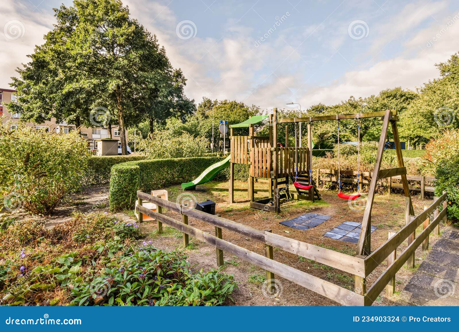 Small playground space stock photo. Image of playground - 234903324