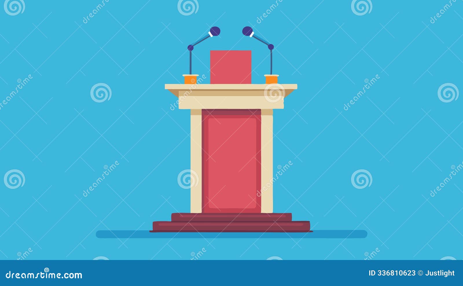 A Small Podium With A Microphone Perfect For Guest Speakers Or ...