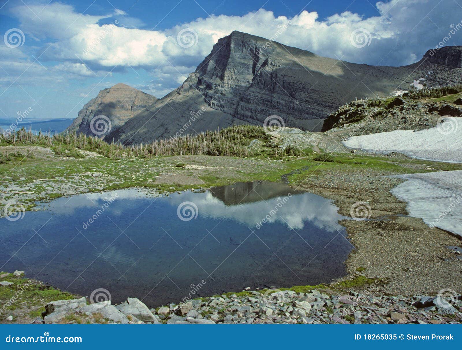 A Small Pond on the Mountain Top Stock Image - Image of wildernss, pond ...