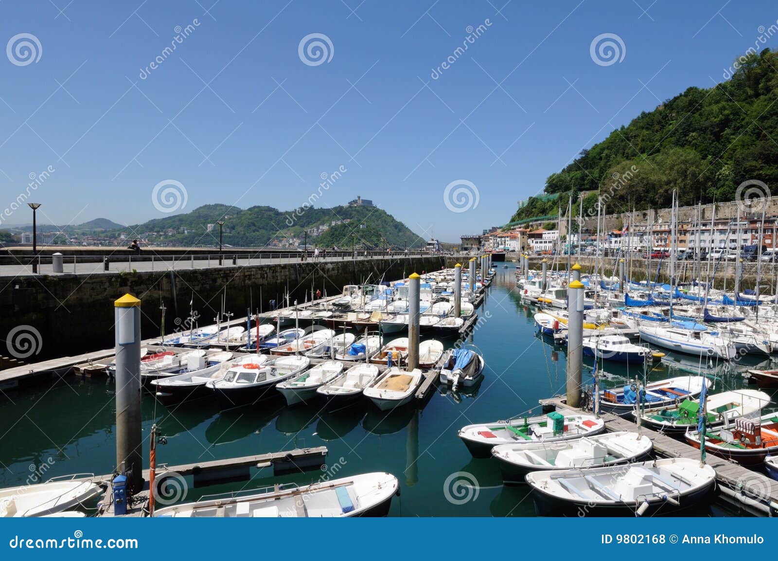 Small port stock photo. Image of landmark, spain, water - 9802168