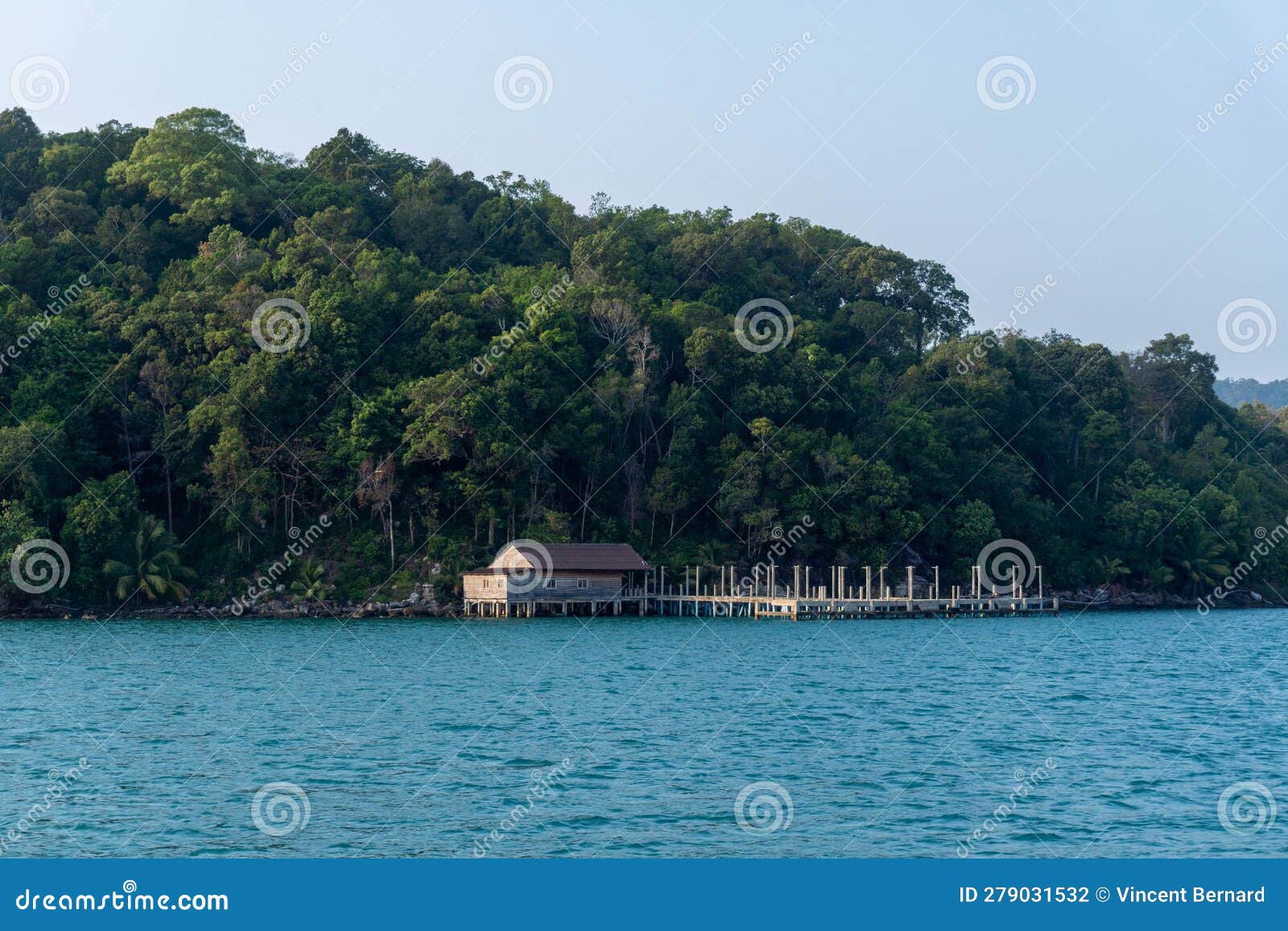 Small Port of an Island without Any Boat Stock Photo - Image of ...