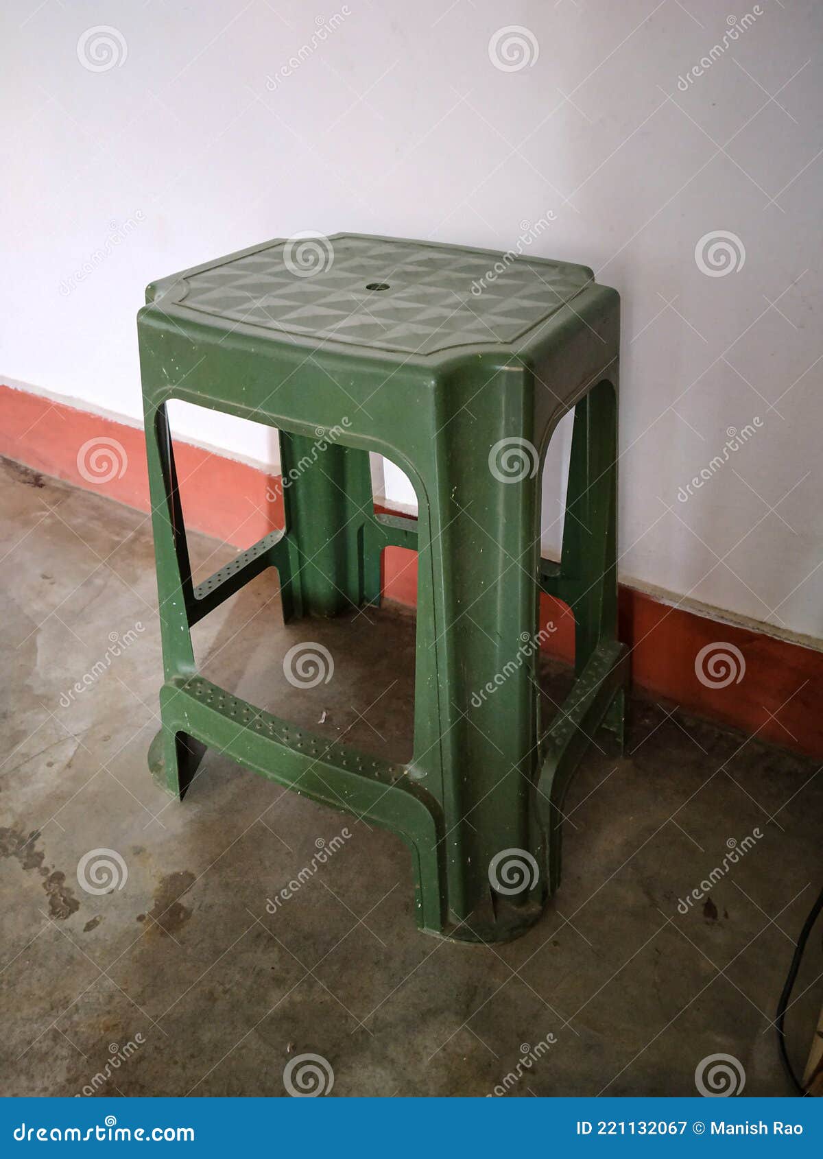 The Small Portable Plastic Table, it Can Be Used for Many Things. Stock ...