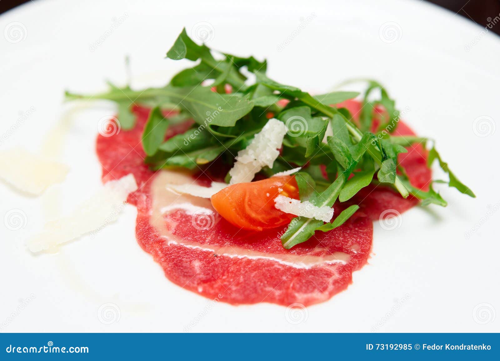 Small Portion of Beef Capraccio Stock Image - Image of parmesan ...